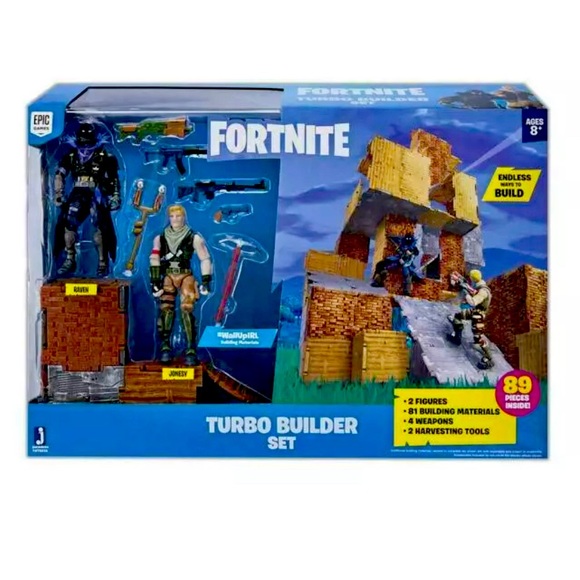 Toys | Fortnite Turbo Builder Set 2pack Figures Raven Jonesy Weapon ...